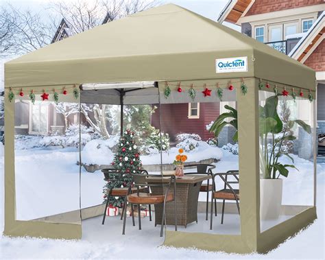Quictent 10x10 Pop Up Canopy Tent With Sidewalls Instant Outdoor