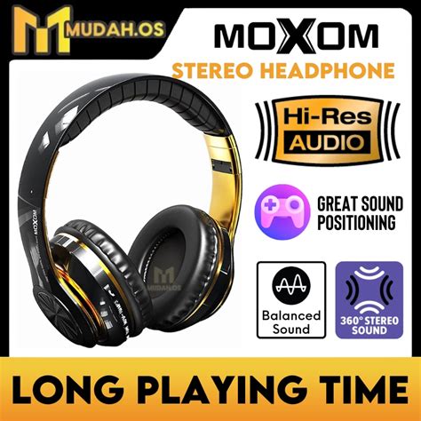 Moxom Wireless Bluetooth Gaming Headphone Headset Mx Wl34 Noise Cancelling Headphones With Mic