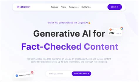Longshot Ai Generative Ai Writer For Content Creation Softwareupdated Com