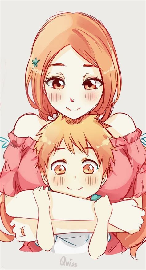 Bleach Orihime Kuroisaki Kazui Kurosaki By Quiss I M Surprised That This Actually Became Canon
