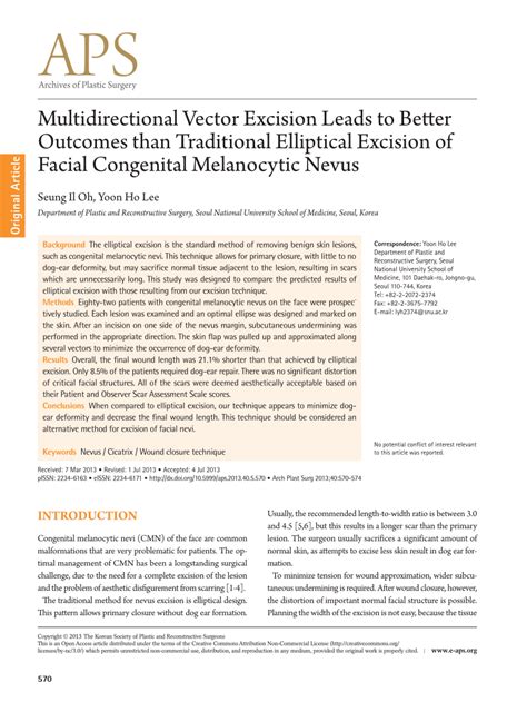 Pdf Multidirectional Vector Excision Leads To Better Outcomes Than Traditional Elliptical