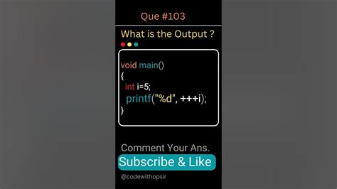 Guess Output Of C Program 🤯shorts Youtube