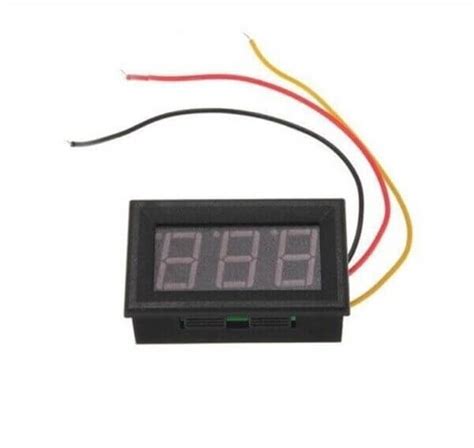 3 Wire 0 100v Red Led Digital Voltmeter Electronics Hub