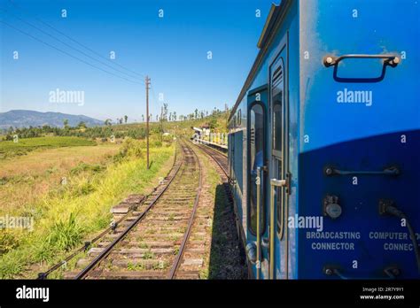The Class S12 Train On The Long Distance Travel On The Main Line From Badulla To Kandy The Main