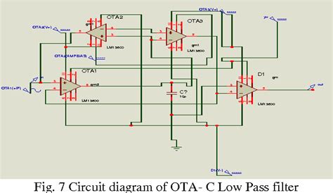 Figure 7 From Design Of Ota C Active Low Pass Filter Using Multiple Ota