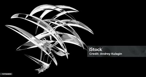 분산 및 무지개 빛 효과가있는 유리 물체의 3d 렌더링 Realisitc 광 분할 고급 스러움과 현대적인 배경 유리 재료에 대한