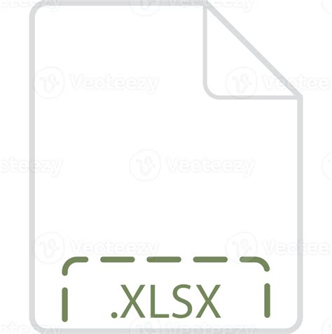 Xlsx File Icon Deep Rounded Outline 57325983 Png