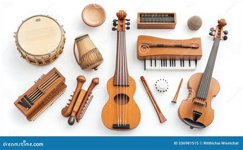 A Beautiful Assortment Of Musical Instruments Waiting To Be Played