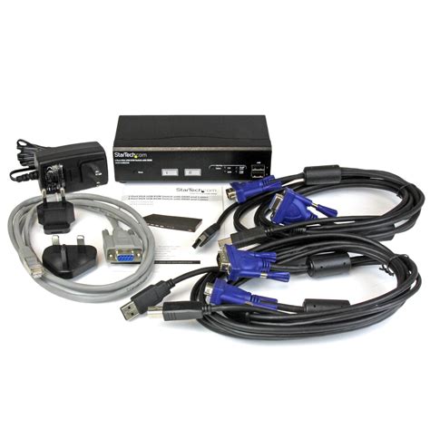 Port USB VGA KVM Switch With DDM Fast Switching Technology And Cables BCI Imaging Supplies