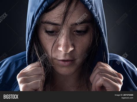 Sweaty Woman Blue Image And Photo Free Trial Bigstock