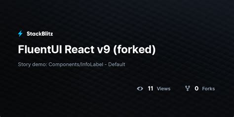 Fluentui React V9 Forked Stackblitz