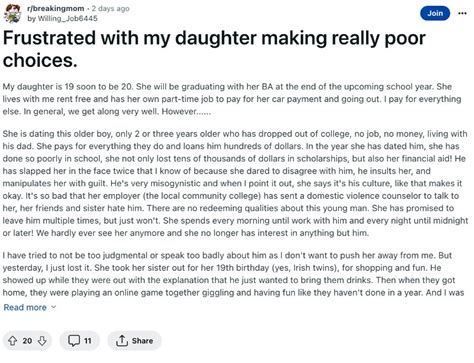 Mom Seeks Advice For Getting Daughter Out Of Controlling Relationship YourTango