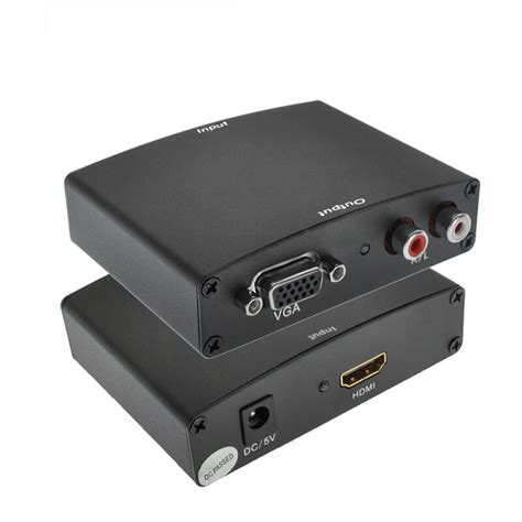 Vga Hdmi 호환 컨버터 오디오 비디오 동기화 출력 Av 오디오 Rl 전원 Hd 변환기 컴퓨터 Vga 신호 입력 컴퓨터 주변 장치