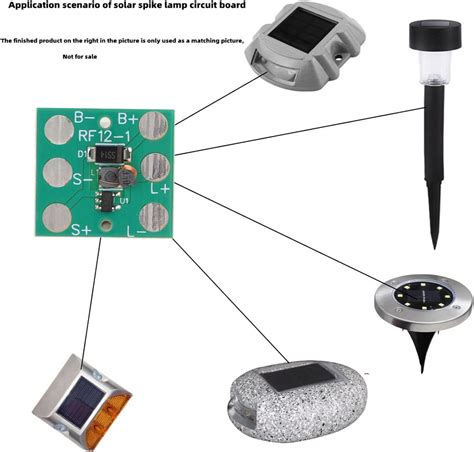 10Pcs 1 2V Solar Light Circuit Board Controller Solar Lamp Control Board 120mA For Outdoor PCB