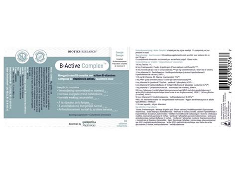 Biotics B Active Complex B Vitaminen