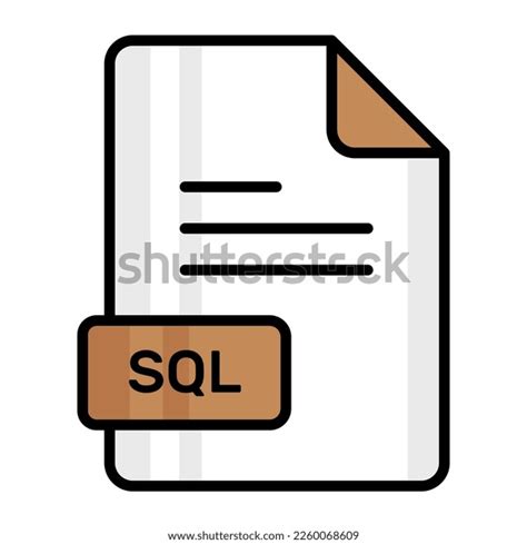 Amazing Vector Icon Sql File Editable Stock Vector Royalty Free Shutterstock
