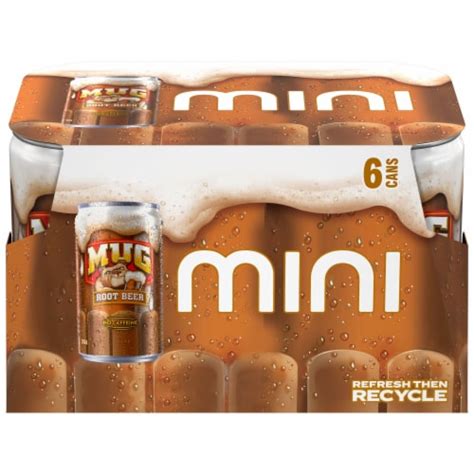 Mug Root Beer Soda Pop Mini Cans 6 Ct 7 5 Fl Oz Fred Meyer