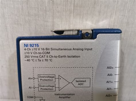 USED NATIONAL INSTRUMENTS NI 9215 4 Ch V 16 Bit SIMULTANEOUS ANALOG INPUT Orbit Surplus