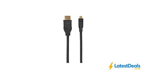 1m Micro HDMI To HDMI Cable 11 99 At Argos