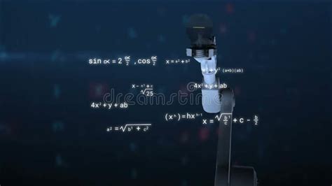 Animation Of Scientific Data Processing Over Robot S Arm Stock Video Video Of Connections