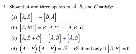 solved show that and three operators a cap b cap and c