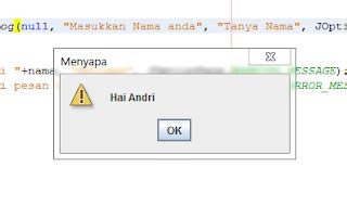 Astandri Java Share BEGINNER 9 PENGENALAN GUI DASAR JOPTIONPANE