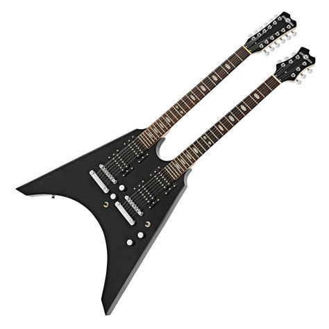 Houston Double Neck Guitar By Gear4music Black Box Opened At Gear4music