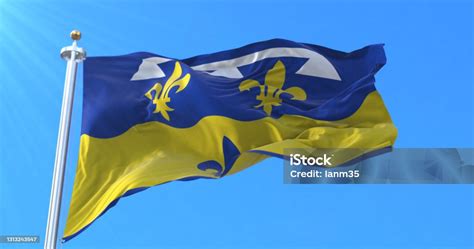 프랑스 루아르 센터 발 드 루아르에 있는 루아르 에 체르 부서의 국기 3d 렌더링 루아르 계곡에 대한 스톡 사진 및 기타 이미지 루아르 계곡 국기 기 Istock