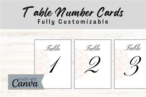 Free Elegant Printable Table Numbers Download Free Elegant Printable Table Numbers Png Images