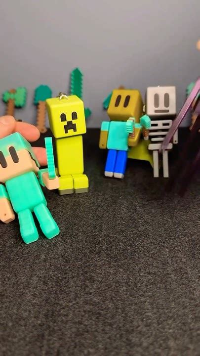 Mini Minecraft Keychains Are So Cute Dont You Think 3dprintable