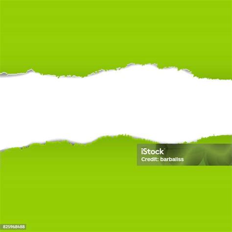 พื้นหลังเส้นขอบกระดาษฉีกขาดสีเขียว ภาพประกอบสต็อก ดาวน์โหลดรูปภาพตอนนี้ Composition กรอบ