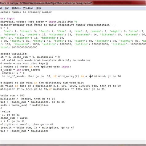 Algorithm To Convert Textual Number To Number Download Scientific Diagram