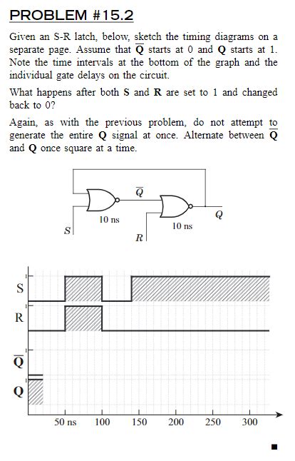 Solved Problem 152 Given An S R Latch Below Sketch The