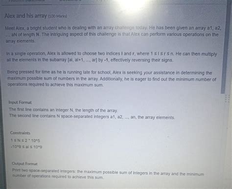 Solved Output Format Print Two Space Separated Integers The