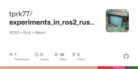 Github Tprk77experimentsinros2rustandwasm Ros2 Rust Wasm