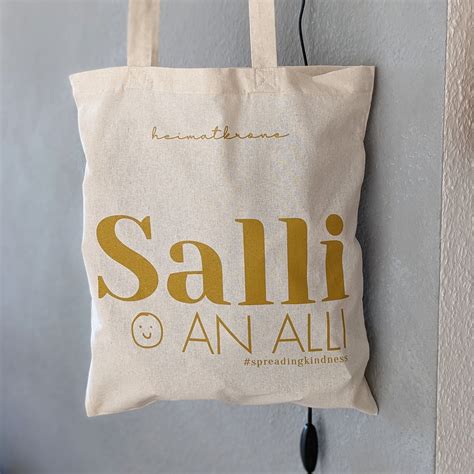 Stofftasche Mit Langen Henkeln Beidseitig Bedruckt Etsy De Reusable Tote Bags Tote Bag