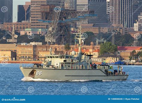 Hmas Diamantina M 86 Huon Class Minehunter Coastal Vessel Of The Royal
