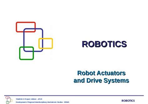 Electric Drives Ppt 83478 2 Robot Actuators And Drive Systems