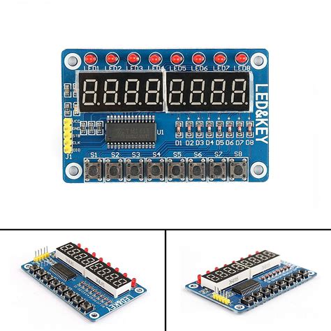 8 Bit Led Tm1638 Display Module For Arduino Avr Arm Projects