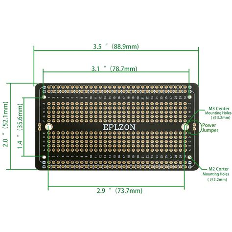 Snapklik EPLZON Solderable Breadboard PCB Board Gold Plated Solder Breadboard For DIY