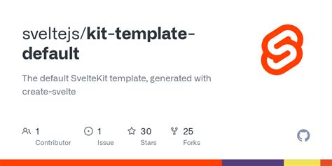 GitHub Sveltejs Kit Template Default The Default SvelteKit Template