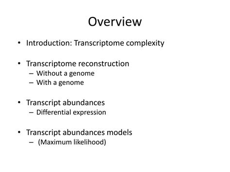 PPT Transcriptome Analysis PowerPoint Presentation Free Download ID