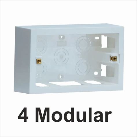 Glossy White Modular Open PVC Switch Box At Piece In Mumbai ID