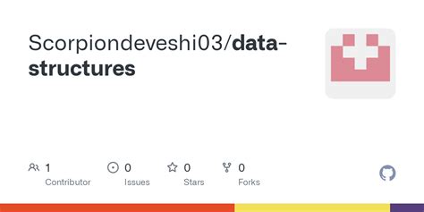 Github Scorpiondeveshi Data Structures