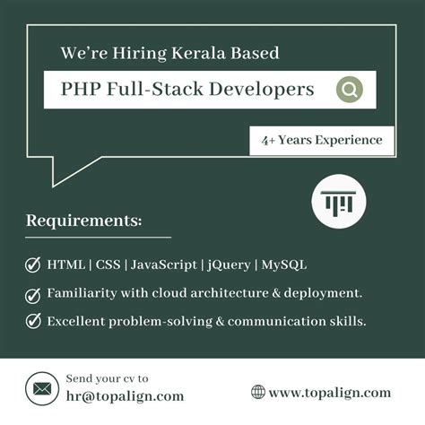 Php And Laravel Developer We Are Looking For Php Developers Only In