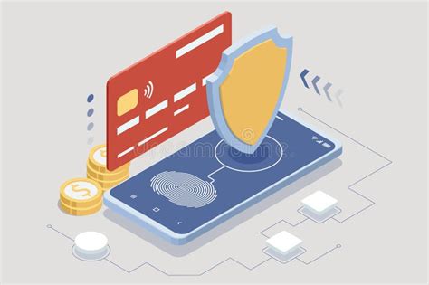 Isometrics Protect Data And Confidentiality Cybersecurity Concept User Privacy Security And