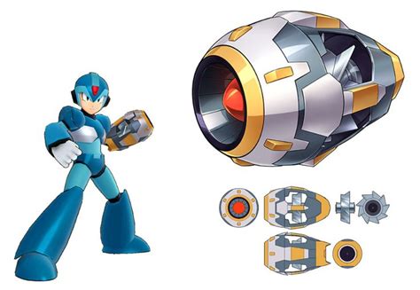X And Wind Pressure Buster Concept Art Mega Man X Dive Art Gallery In