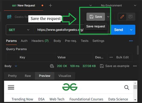 How To Save Request And Response Result As A File In Postman Geeksforgeeks