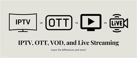 IPTV OTT VOD And Live Streaming What Are They
