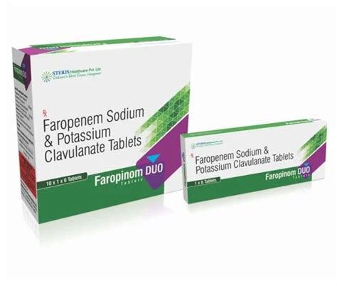 Faropinom Duo Faropenem 200mg And Popassium Clavulanate 125mg Tablets